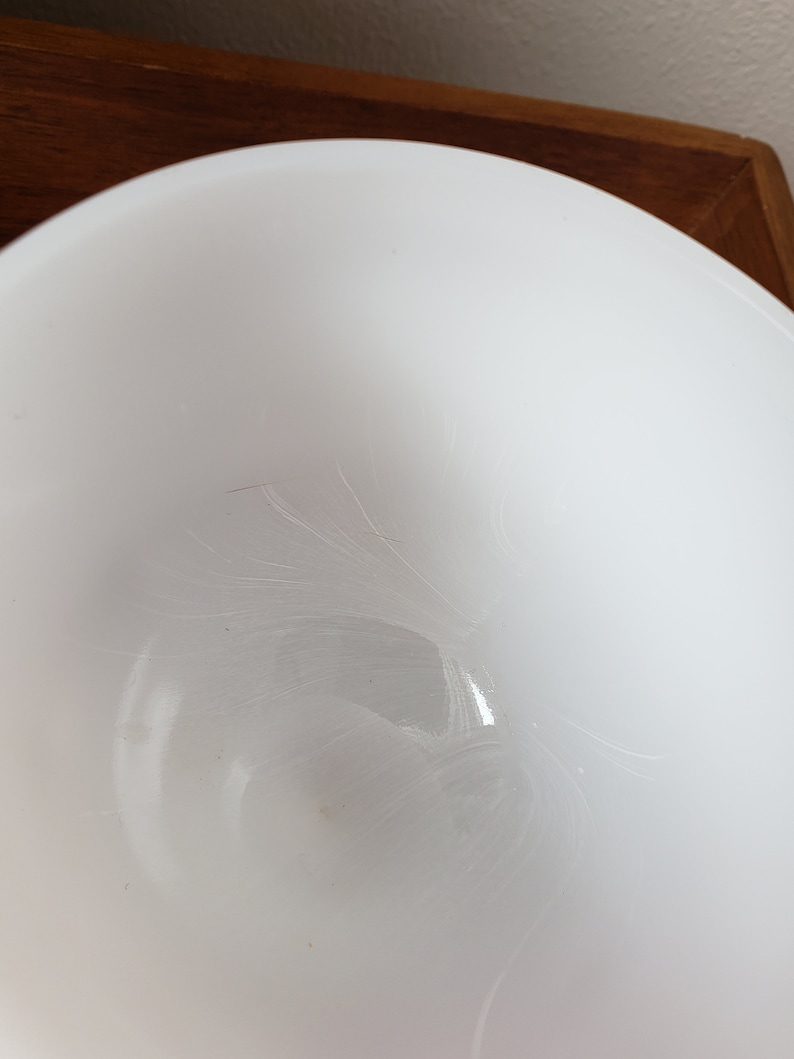 UNIQUE White Milk Glass Goblet With Starburst Pattern, Marbled ...