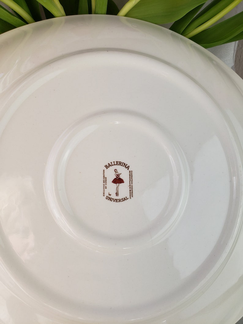 Universal Potteries Ballerina Rose Pattern Platter Floral | Etsy
