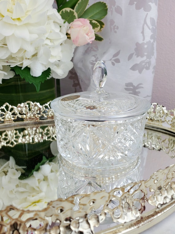 Elegant Cristal d'Arques lead crystal jewelry box, cr… - Gem