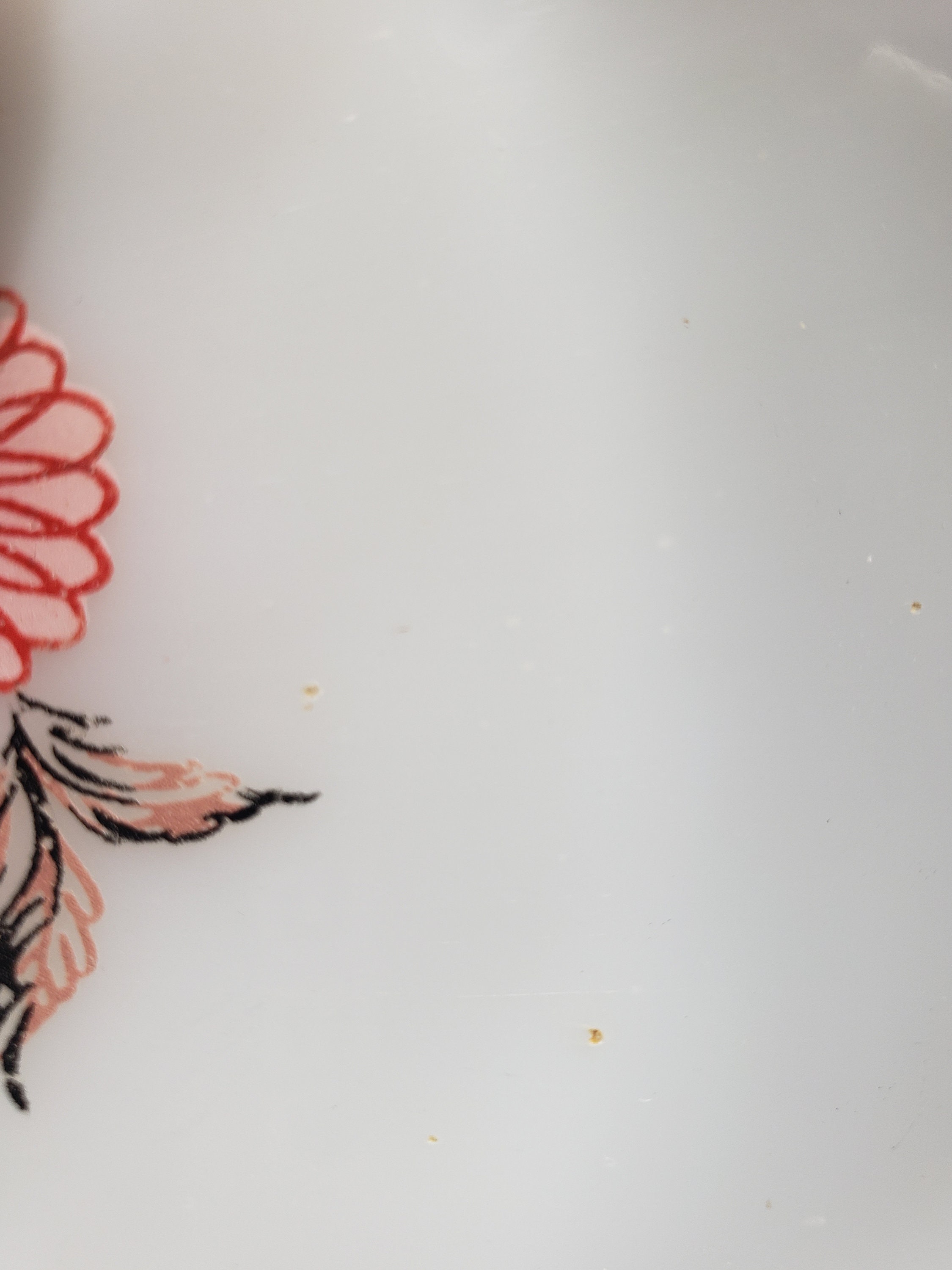 4 PIECE SET Fire King Fleurette pattern milk glass plates and | Etsy