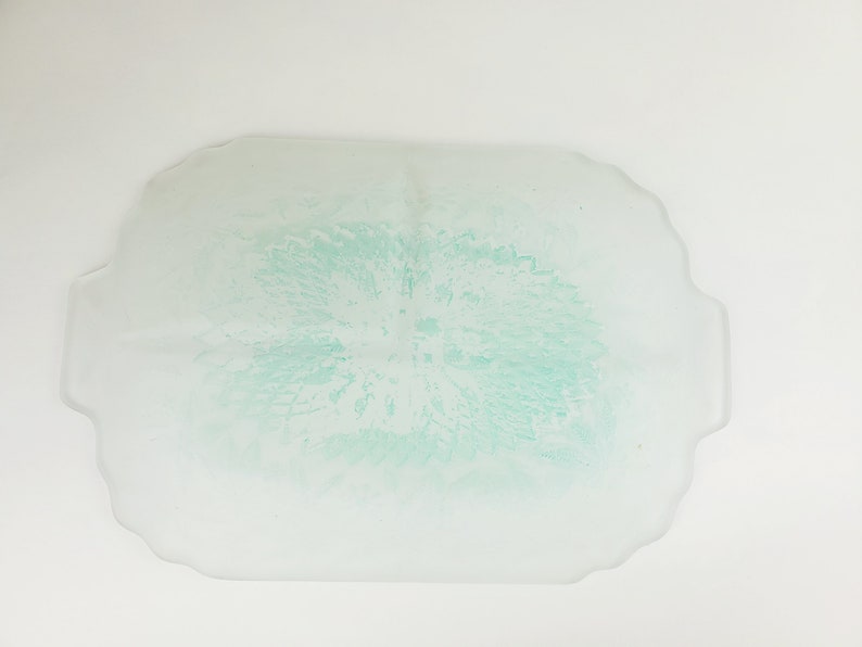 Indiana Glass Pineapple and Floral Pattern Frosted Glass Divided Relish ...