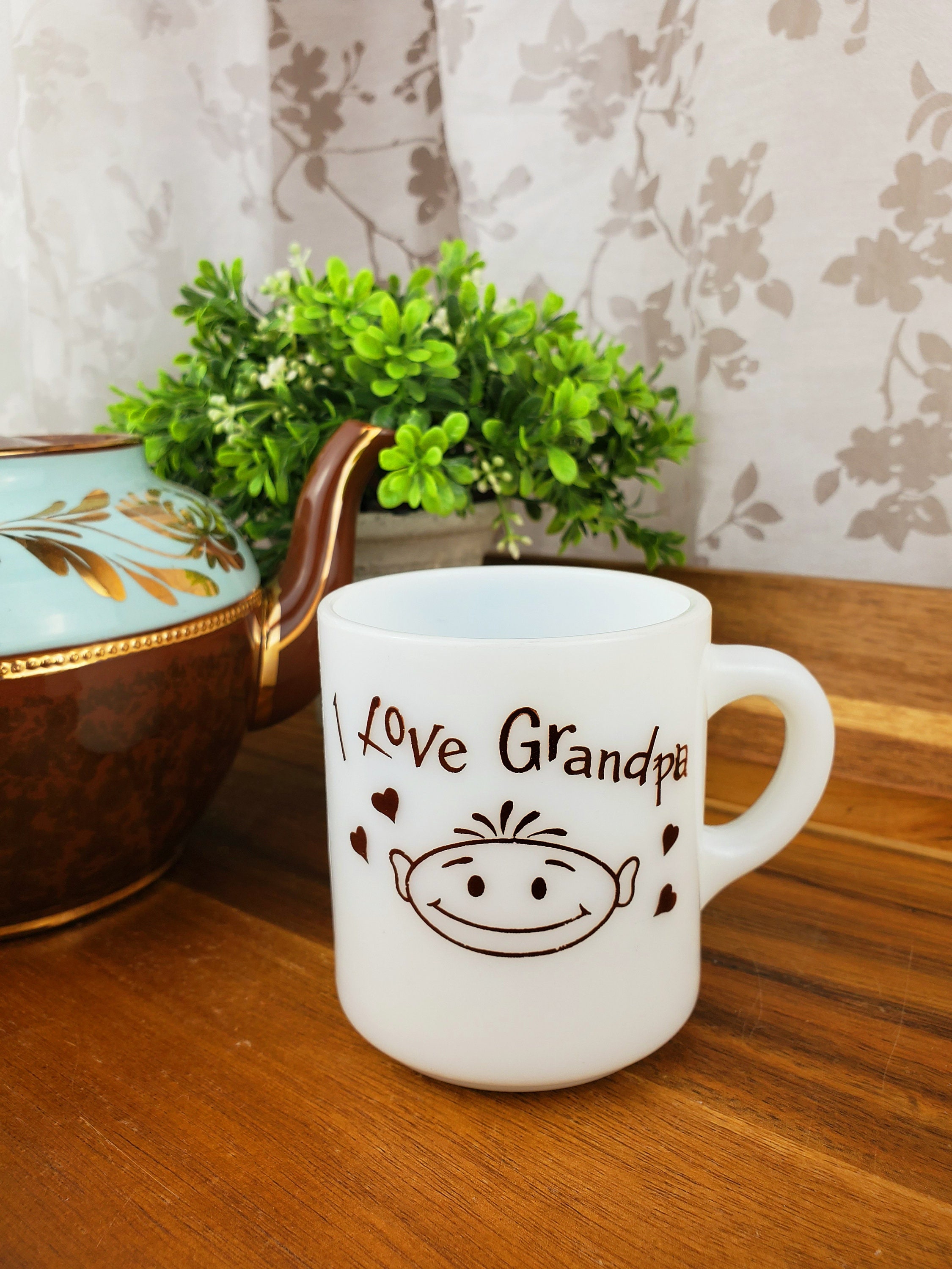 PAIR of Mugs Set of 2 Milk Glass Coffee Mugs Two Milkglass - Etsy