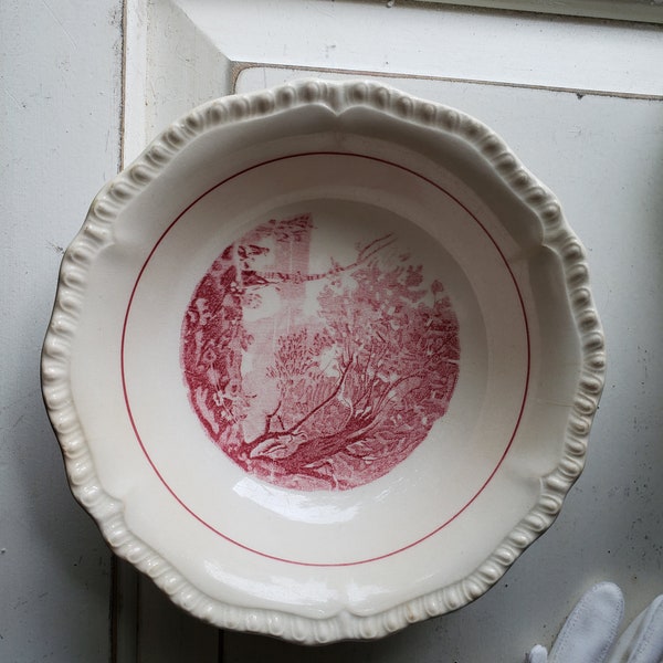 Red Transferware - Etsy