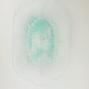 Indiana Glass Pineapple and Floral Pattern Frosted Glass Divided Relish ...