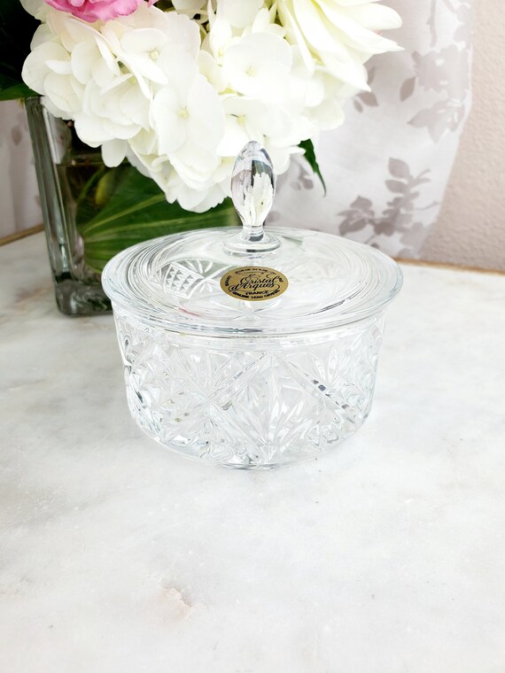 Elegant Cristal d'Arques lead crystal jewelry box, cr… - Gem
