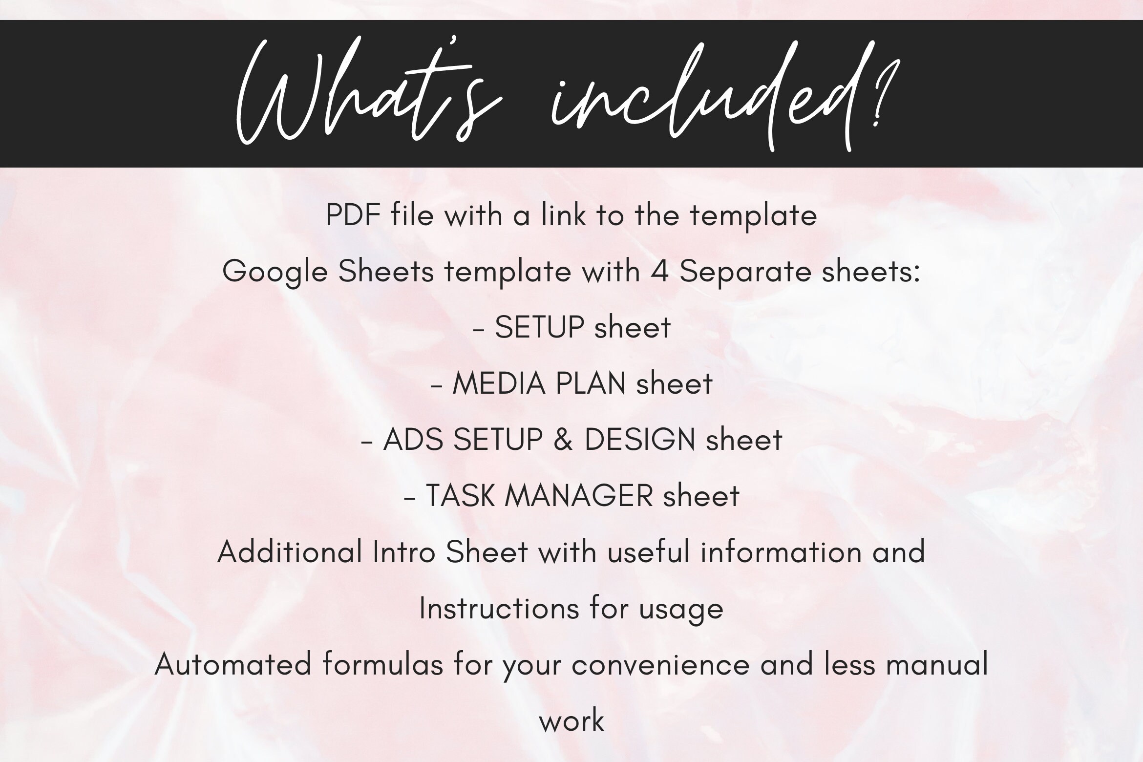 Instagram Ads Planner – Social Media Marketing in Google Sheets ...