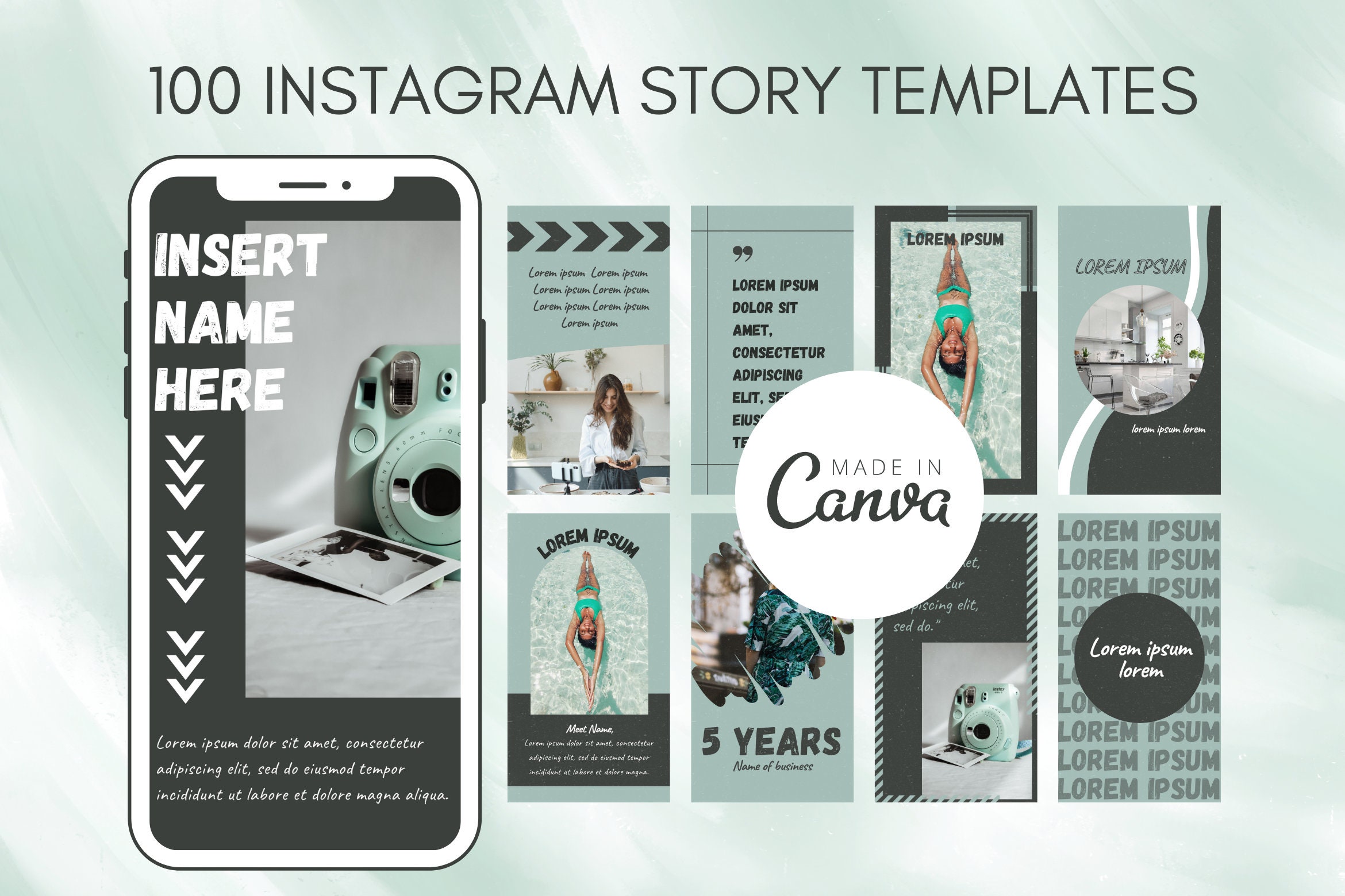 900 INSTAGRAM MEGA BUNDLE Engaging Story and Post Canva Templates ...
