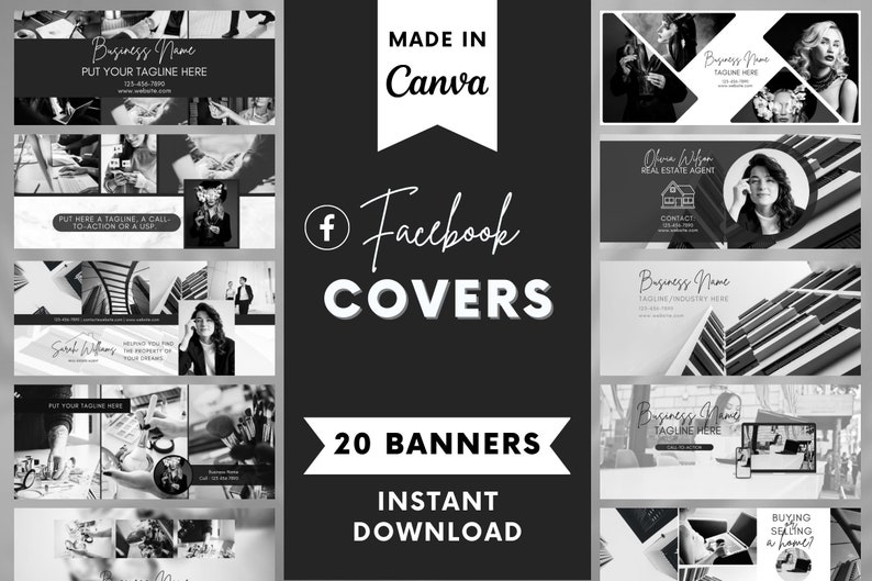 20 Facebook Cover Photo Designs - Social Media Templates - Made in ...