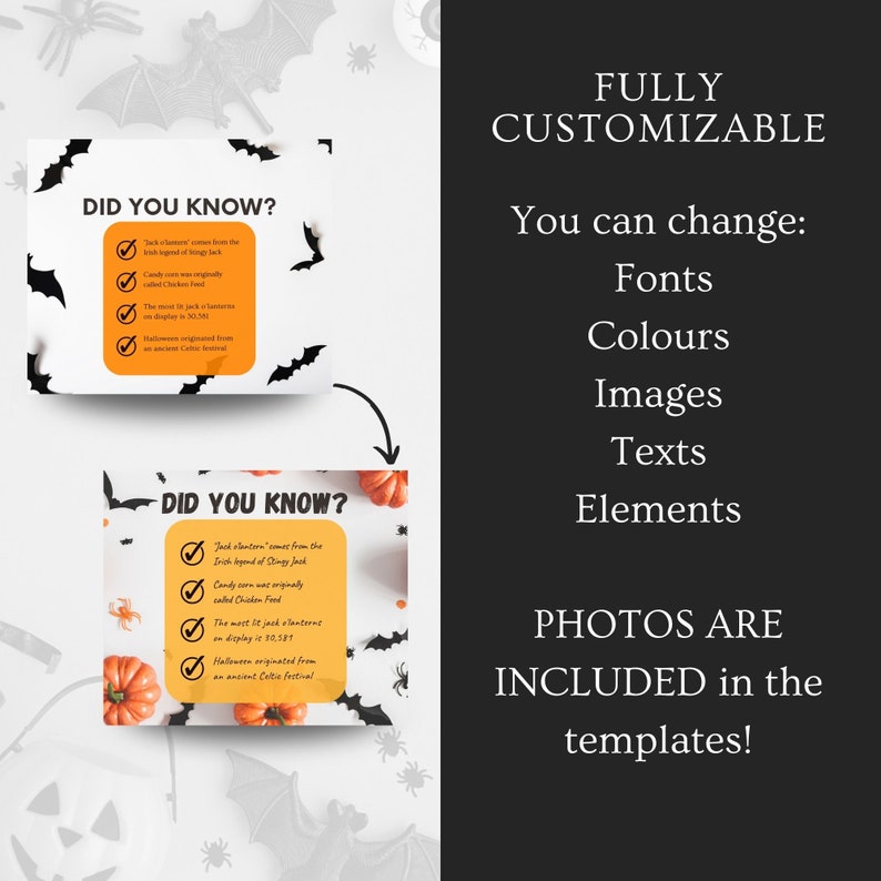 31 Halloween Facebook Post Templates - Canva Social Media Design ...