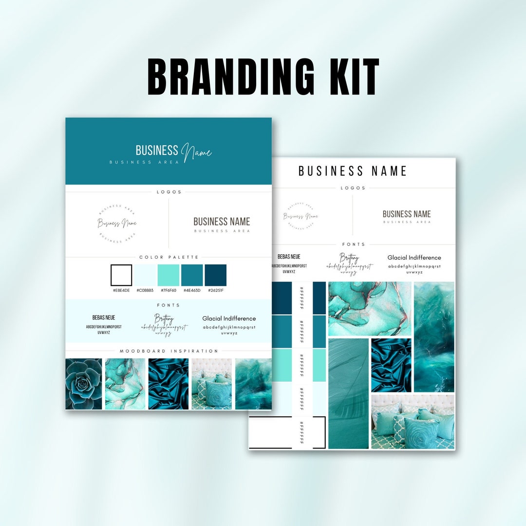 Brand Kit Template | Mini Branding Kit | Mini Brand Board Template ...