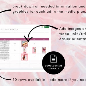 Instagram Ads Planner – Social Media Marketing in Google Sheets ...
