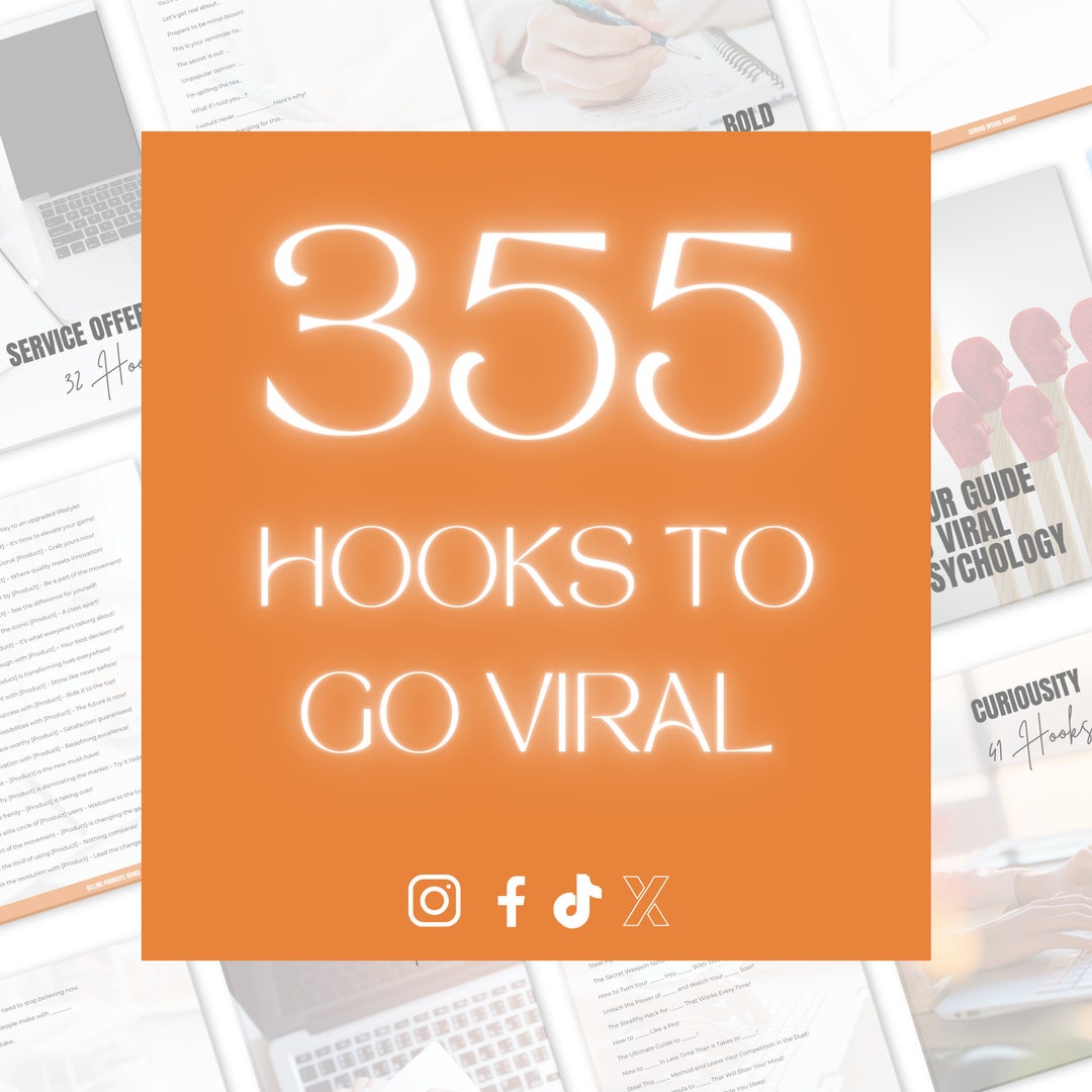 355 Hooks to Go Viral, Social Media Templates, Instagram Captions ...