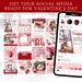 80 Valentine's Day Social Media Posts Canva Templates - Social Media ...