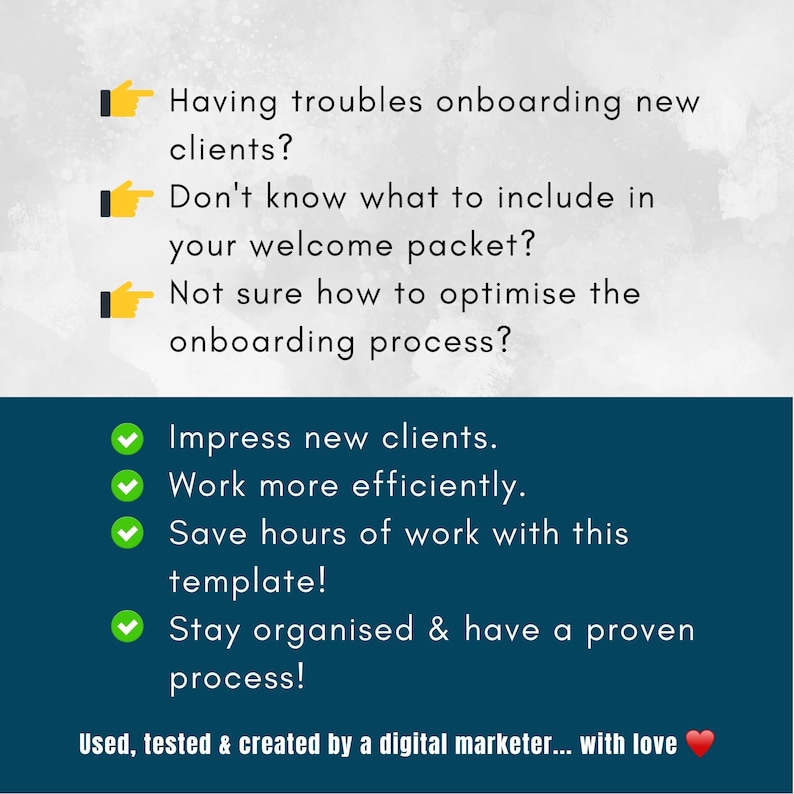 Client Welcome Packet Template, Client Onboarding Template, Virtual ...