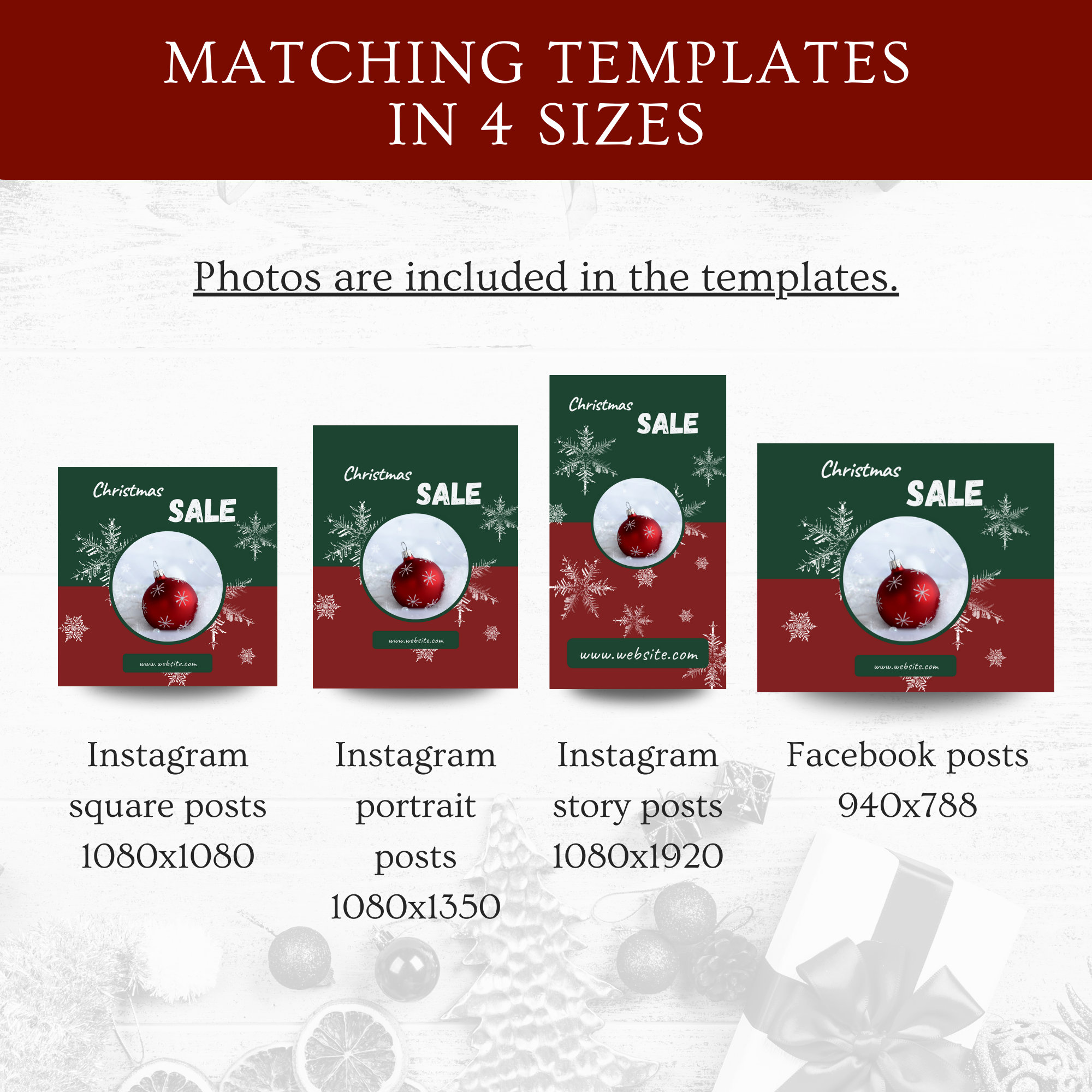 124 Christmas Social Media Posts - Canva Templates - Social Media ...