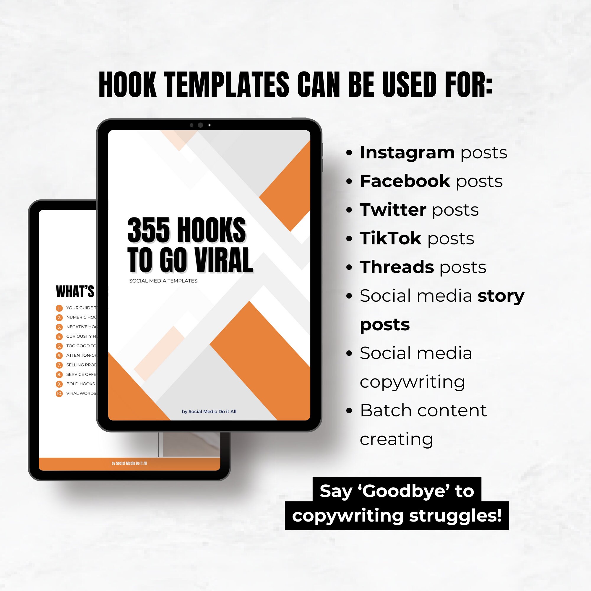 355 Hooks to Go Viral, Social Media Templates, Instagram Captions ...