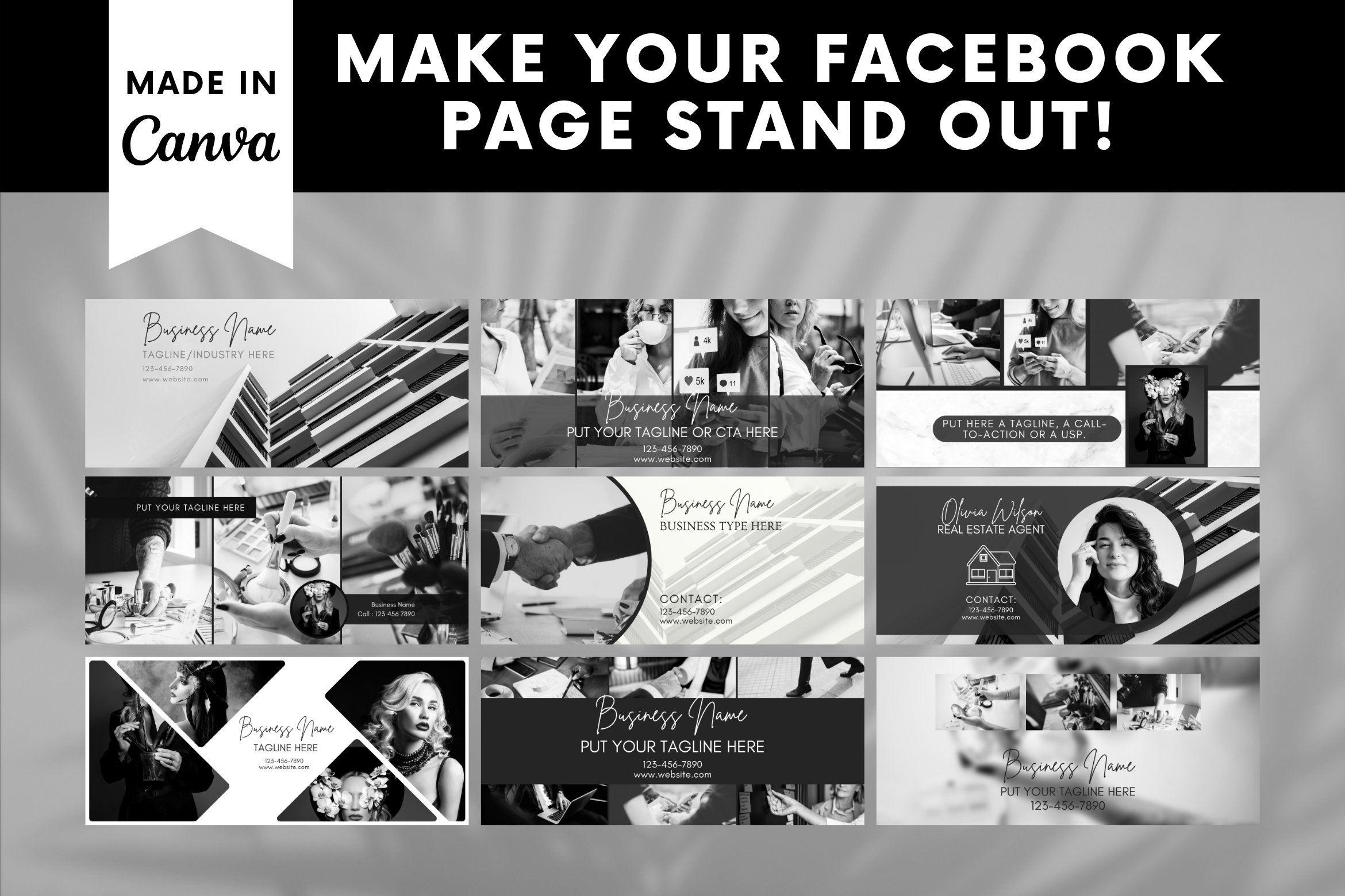 20 Facebook Cover Photo Designs - Social Media Templates - Made in ...