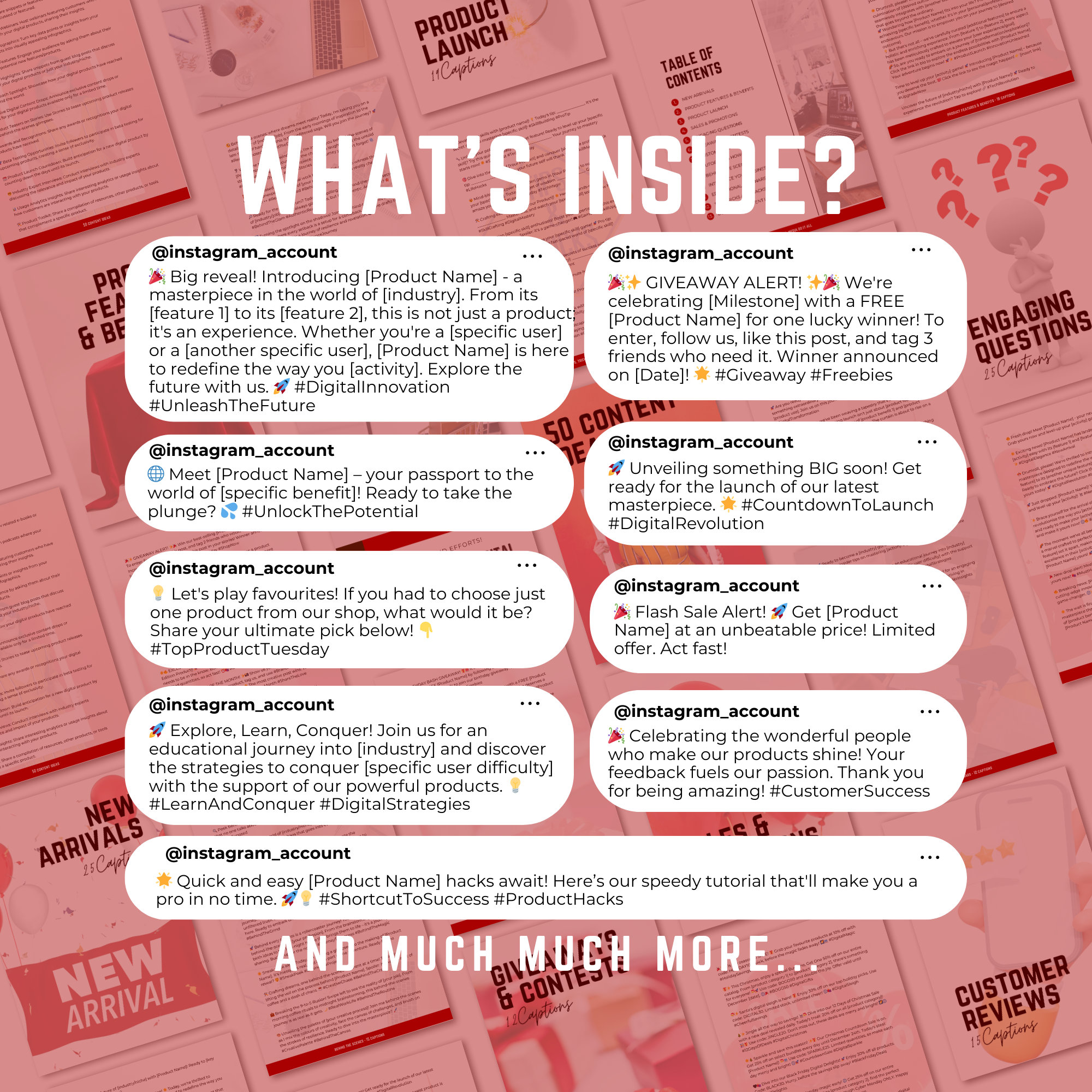 215 Captions for Digital Product Sellers, Instagram Caption Templates ...