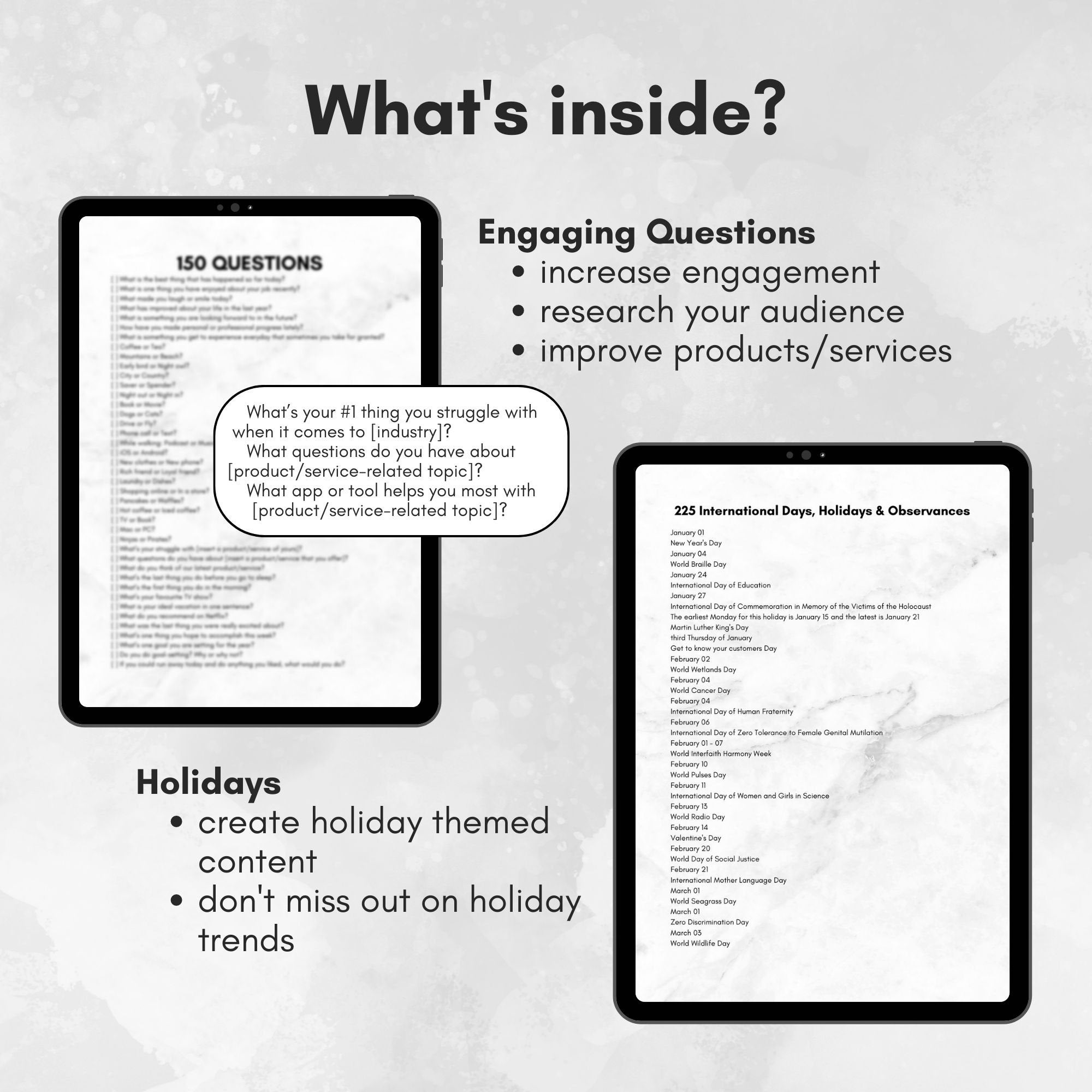 365+ Days of Social Media Content, 2023 Content Calendar, Content Ideas ...