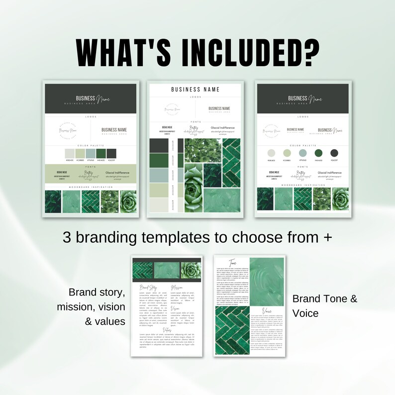 Brand Kit Template Mini Branding Kit Mini Brand Board Template Mood ...