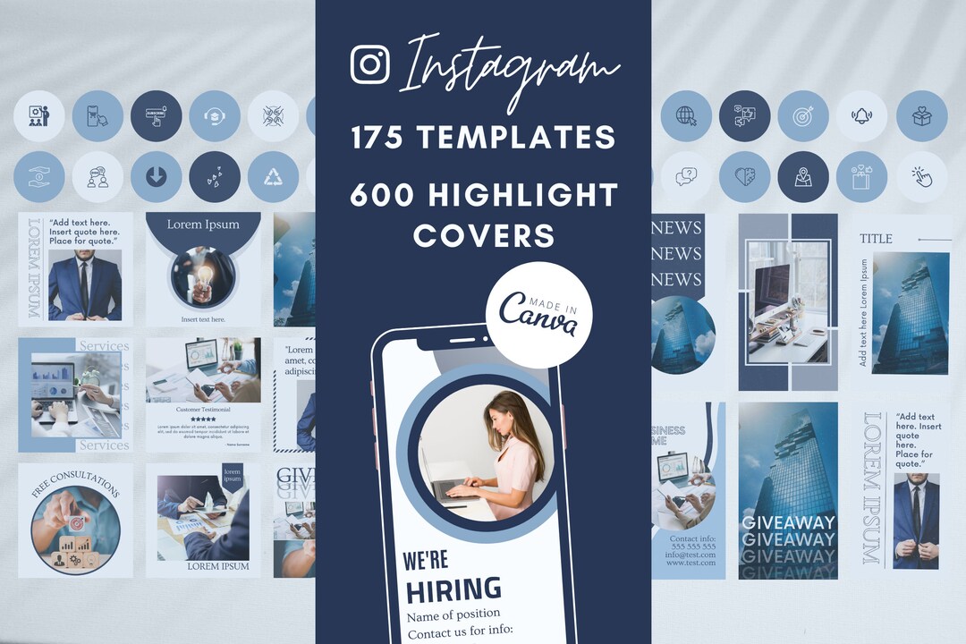 780 INSTAGRAM MEGA BUNDLE - Engaging Story and Post Canva Templates ...