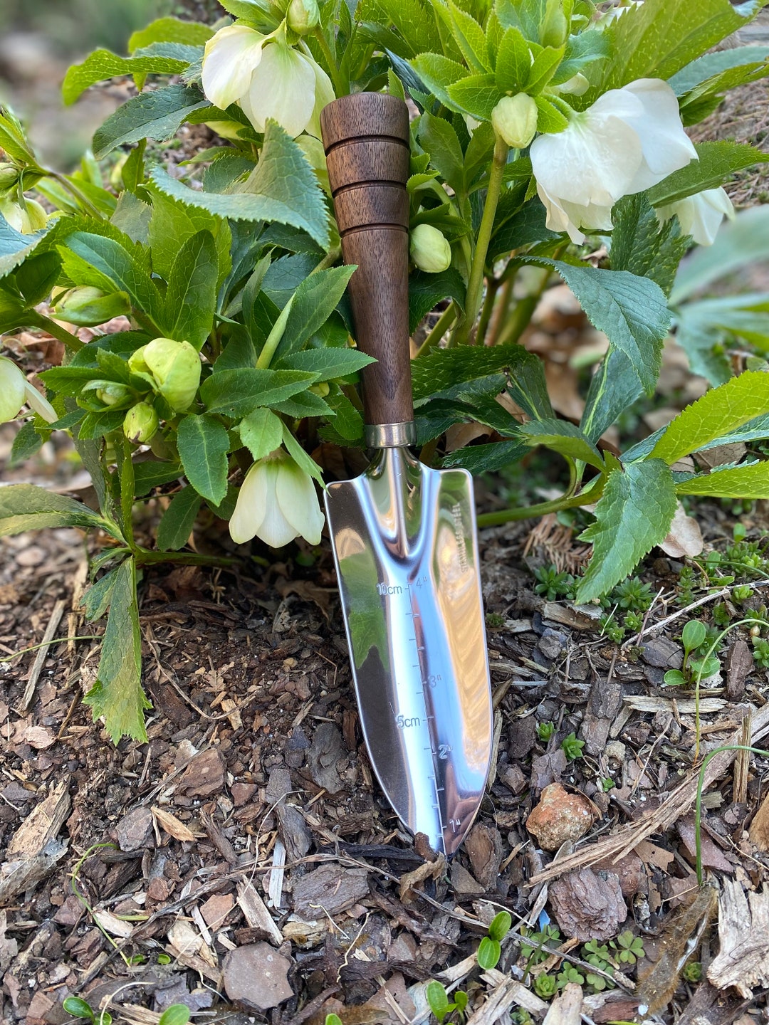 Handcrafted Depth Gauge Stainless Steel Garden Spade With Handmade ...