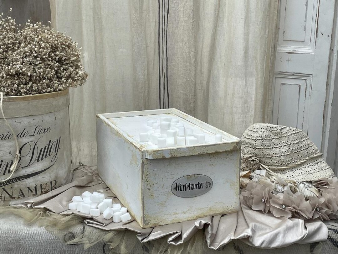 Old Shop Crate With Sliding Lid, Sugar Cubes*** - Etsy