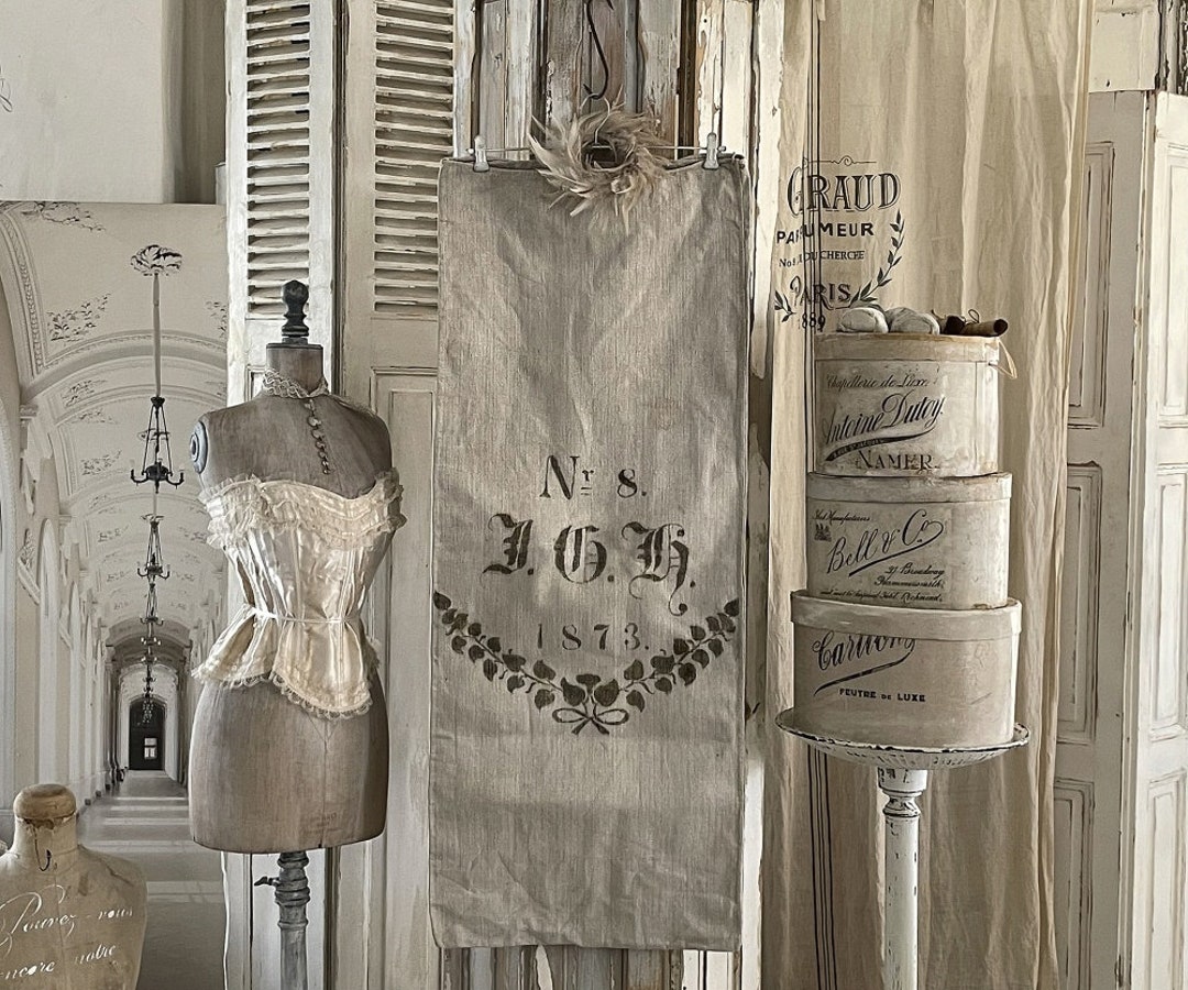 Antique Noble Linen Sack/flour Sack 1873*** - Etsy