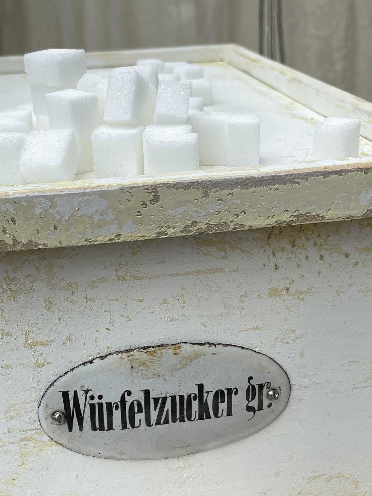 Old Shop Crate With Sliding Lid, Sugar Cubes*** - Etsy