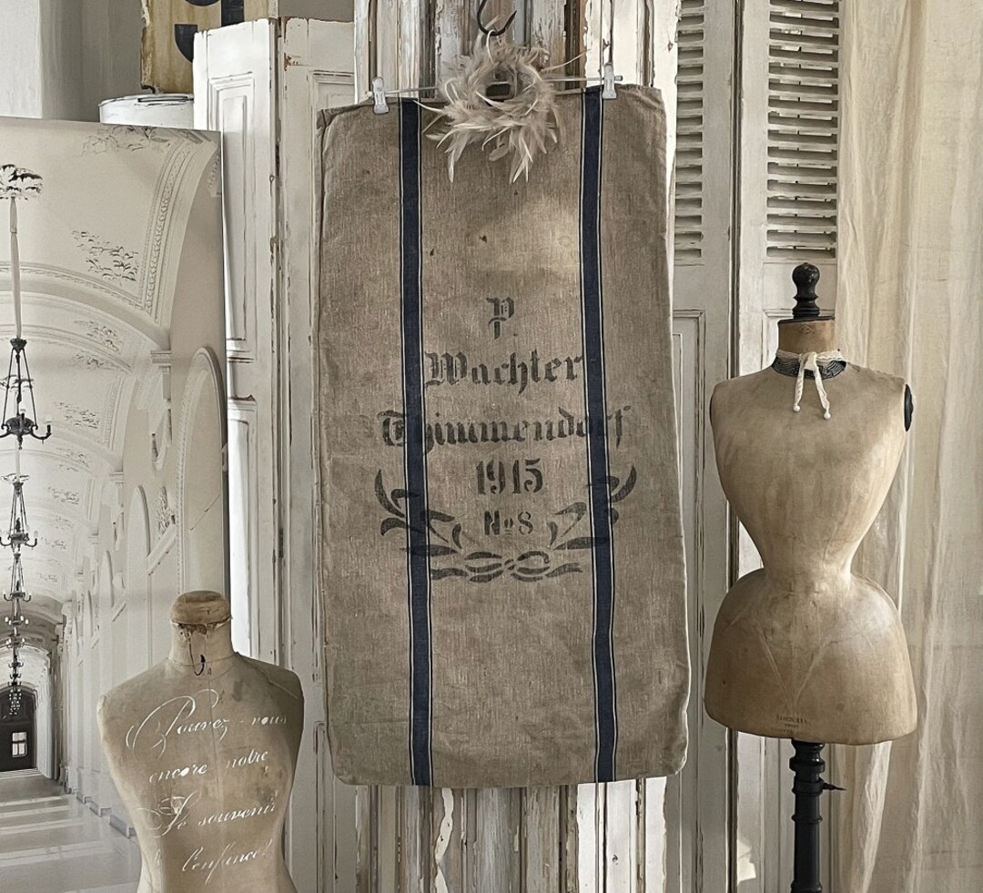 Antique Linen Sack/flour Sack 1915-no.8 - Etsy