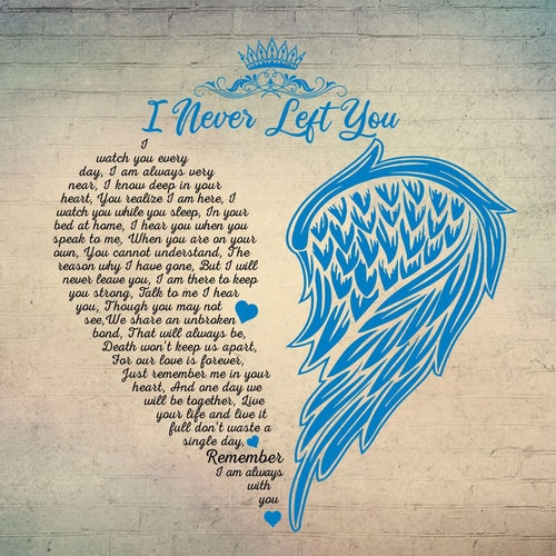 I Never Left You Poem SVG FILE - Etsy