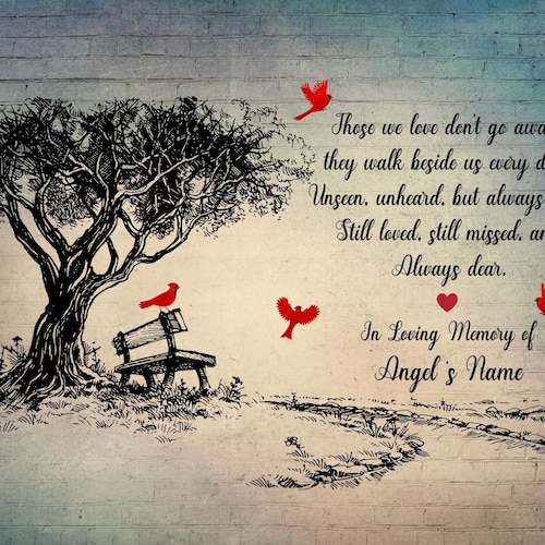 Those We Love Don't Go Away Poem Funeral Poem Missing - Etsy
