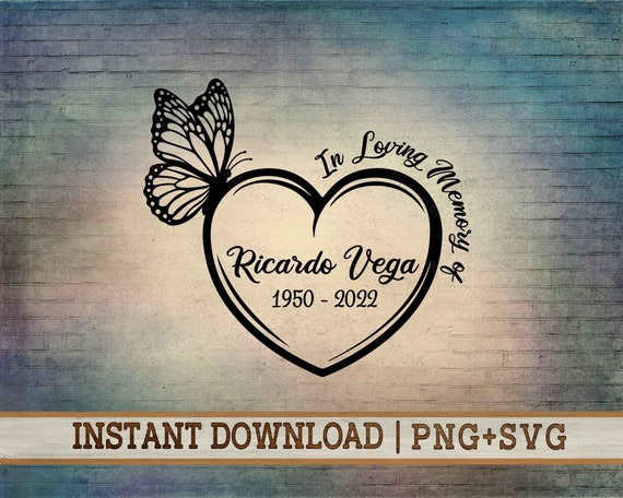 Butterfly Memorial Svg Png for Loss of Father in Loving - Etsy India