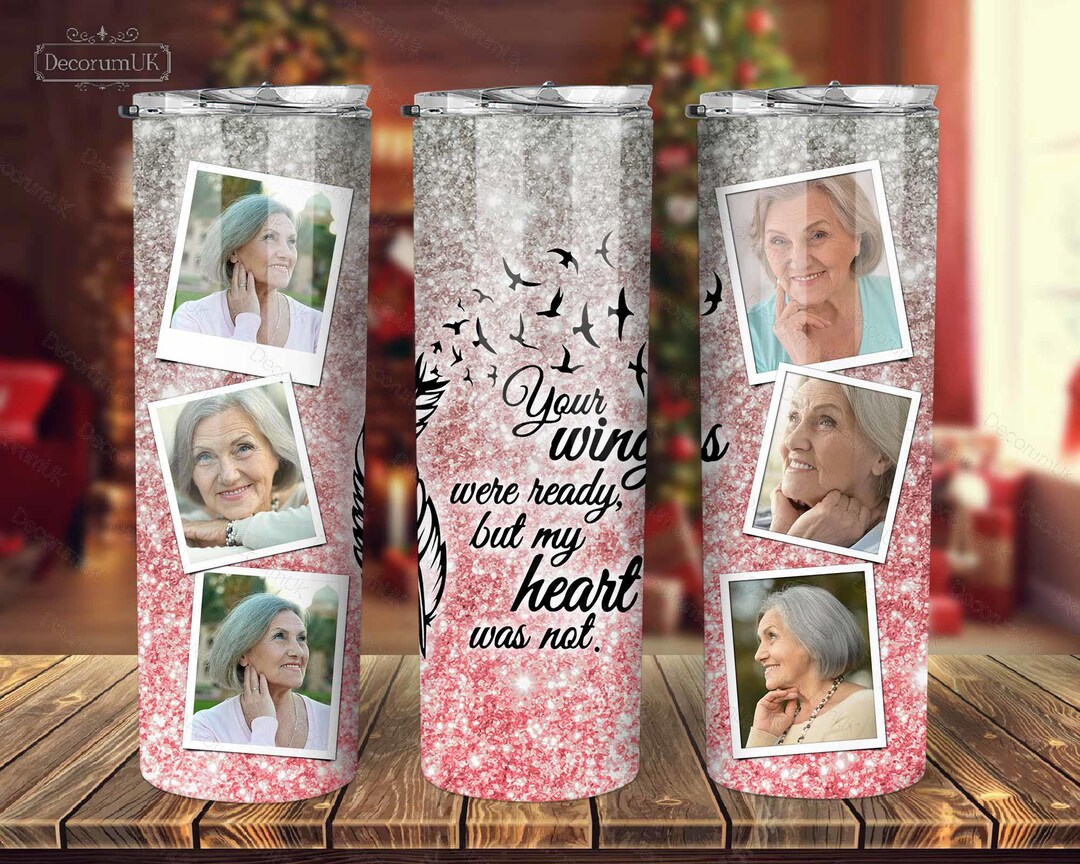 In Memory Tumbler Wrap Memorial Photo 20 Oz Skinny Tumbler - Etsy