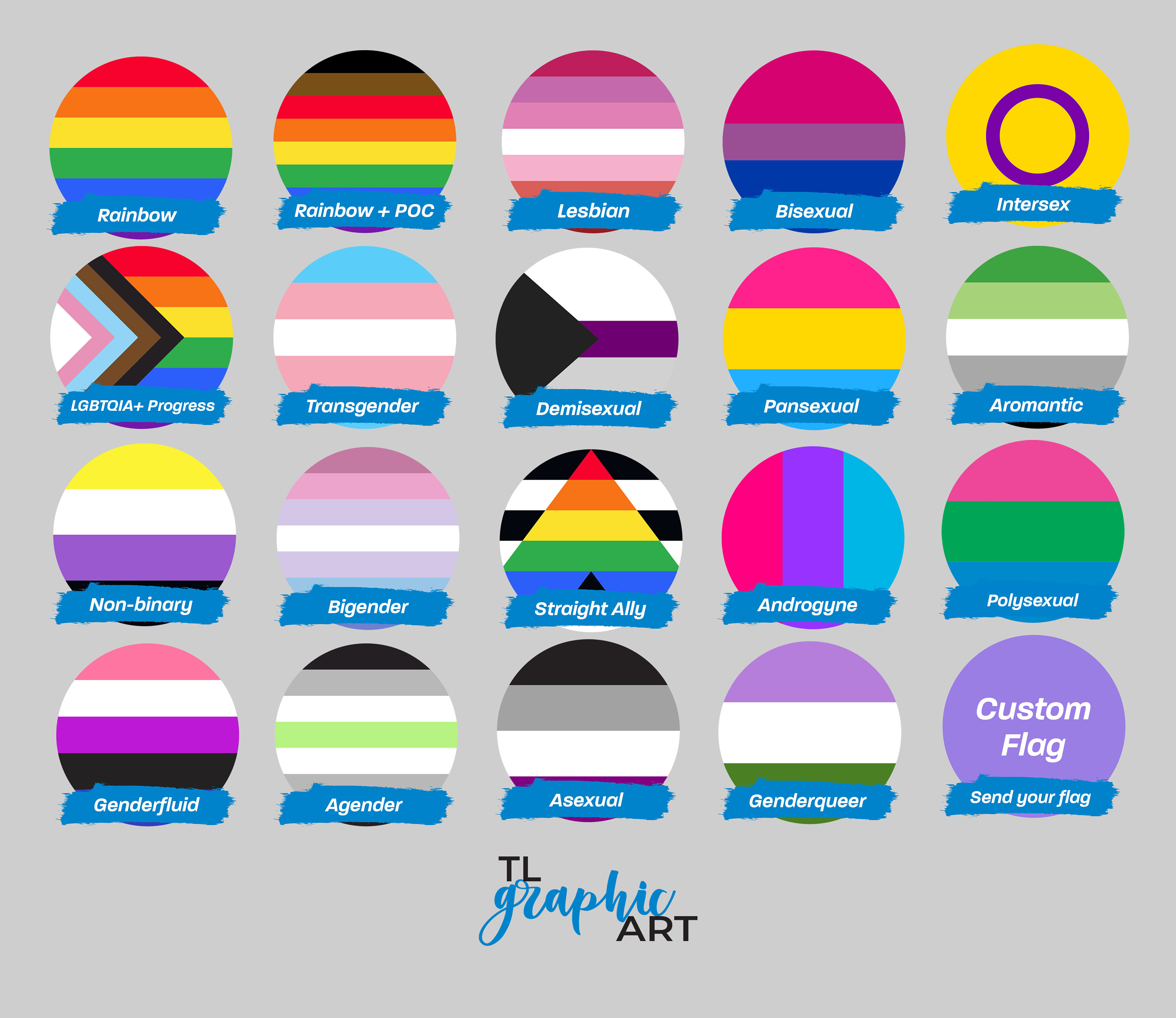 Pronoun Pride Flag / LGBTQIA Pride Flag Badge Pin Button | Etsy Australia