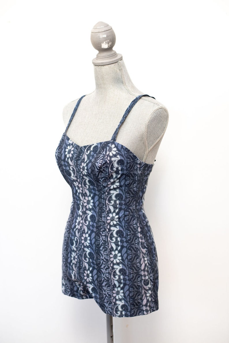 Vintage 1950s Jantzen Swimsuit Playsuit Bathing Suit Etsy