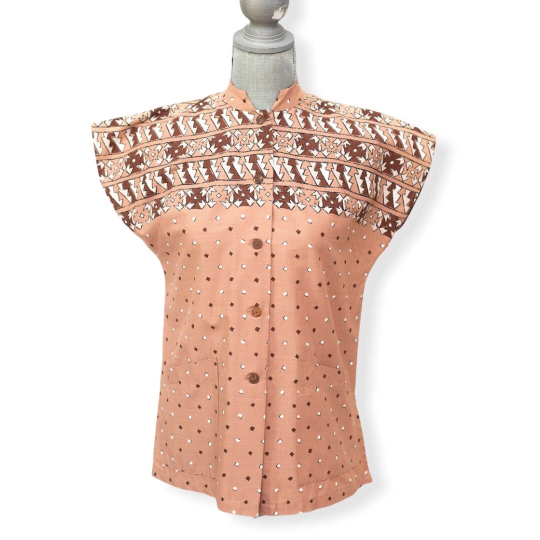 Vintage 1940’s Nani of Honolulu Hawaii Hawaiian Tea Timer Aloha Shirt ...