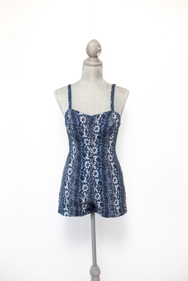 Vintage 1950s Jantzen Swimsuit Playsuit Bathing Suit Etsy