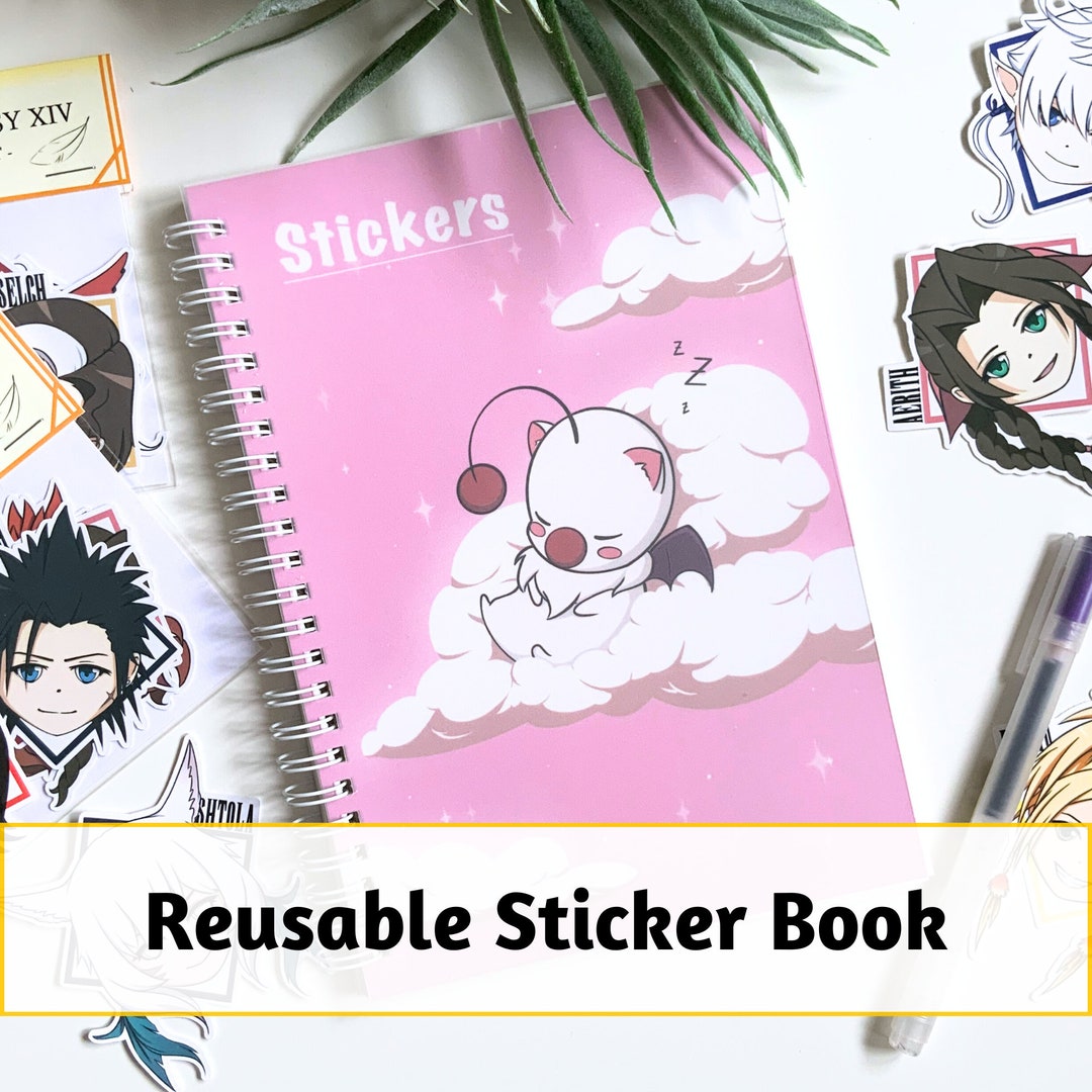 Final Fantasy Moogle Sticker Book, Reusable A5 Album - Etsy
