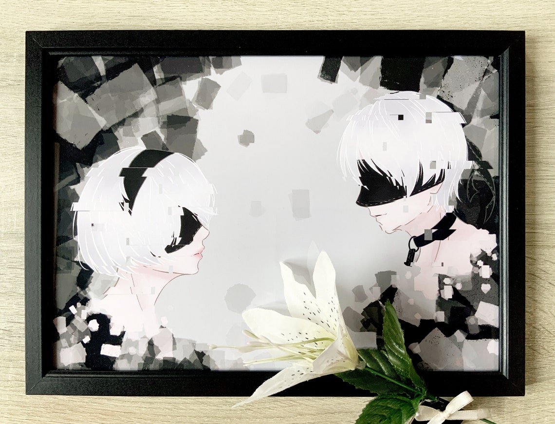 Nier Automata 2B & 9S Yorha Android Unit A4 Print. Video Game - Etsy