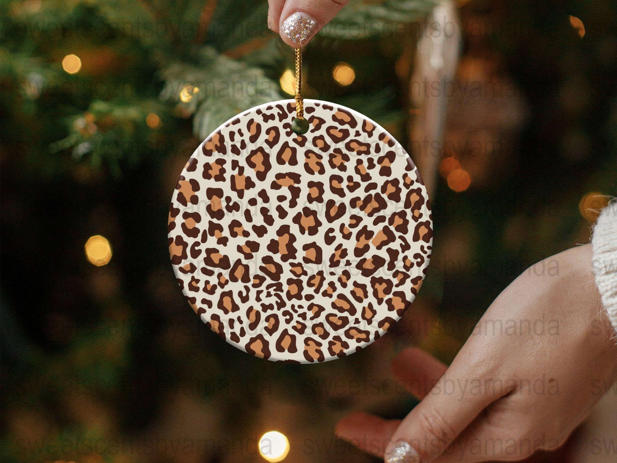 Orange and Brown Cheetah Leopard Print Digital Paper Background Digital ...