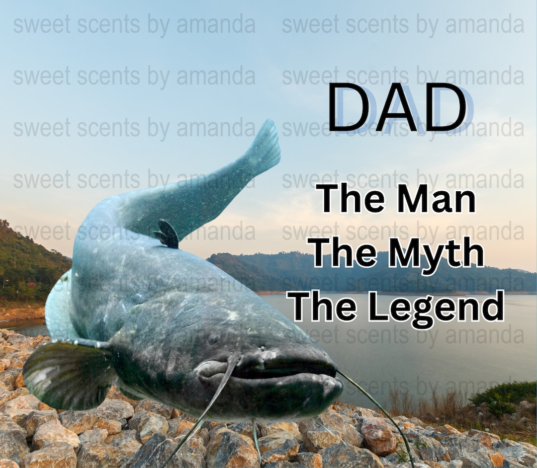 Father's Day Fishing Catfish Digital Png 20 Oz Skinny Tumbler ...