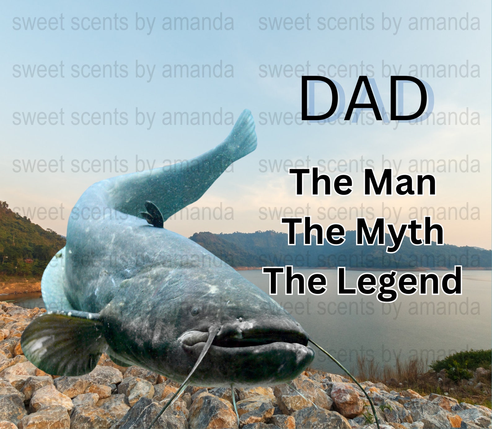 Father's Day Fishing Catfish Digital Png 20 Oz Skinny Tumbler ...