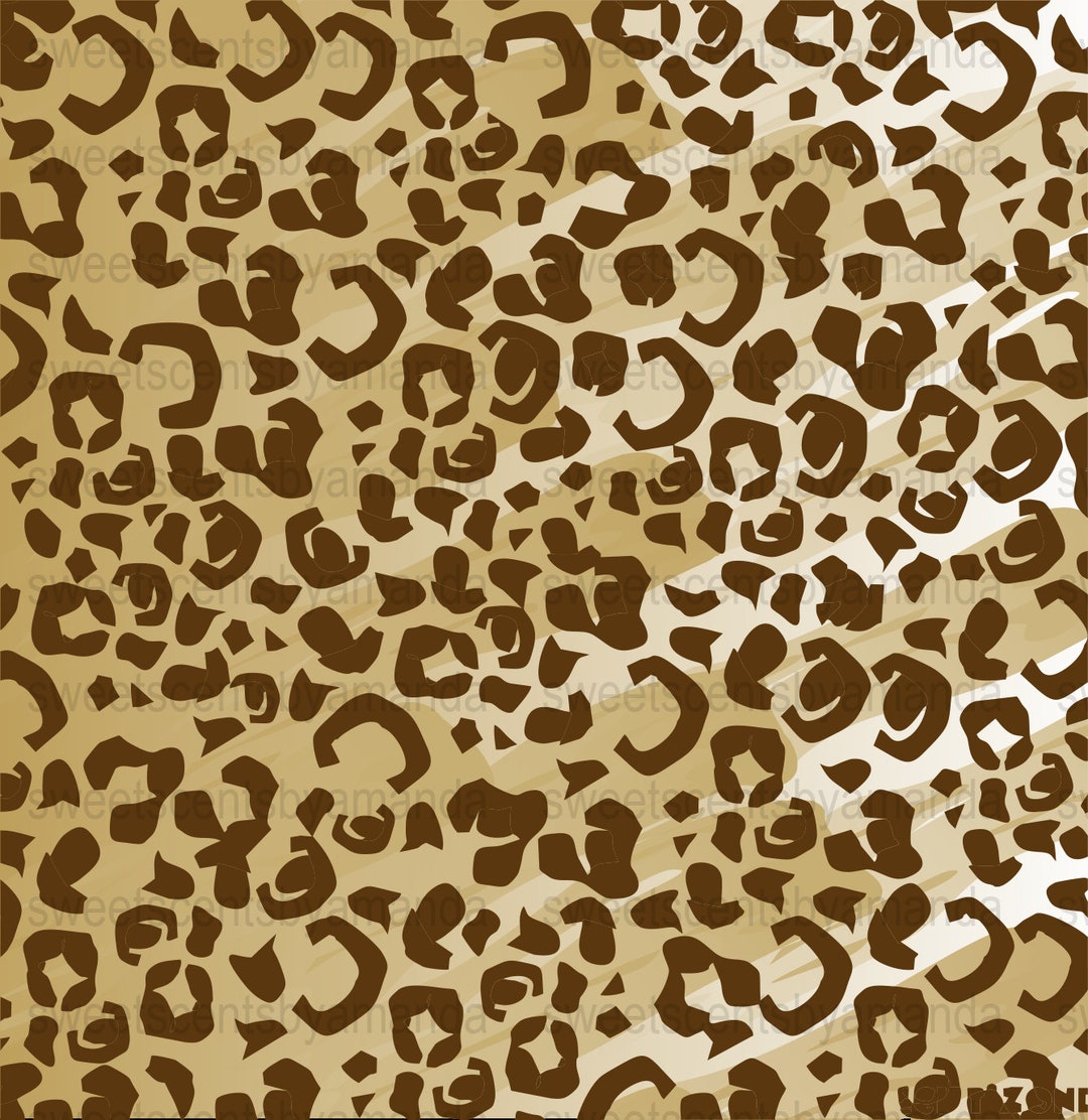 Brown Cheetah Leopard Print Digital Paper Background Digital Download ...