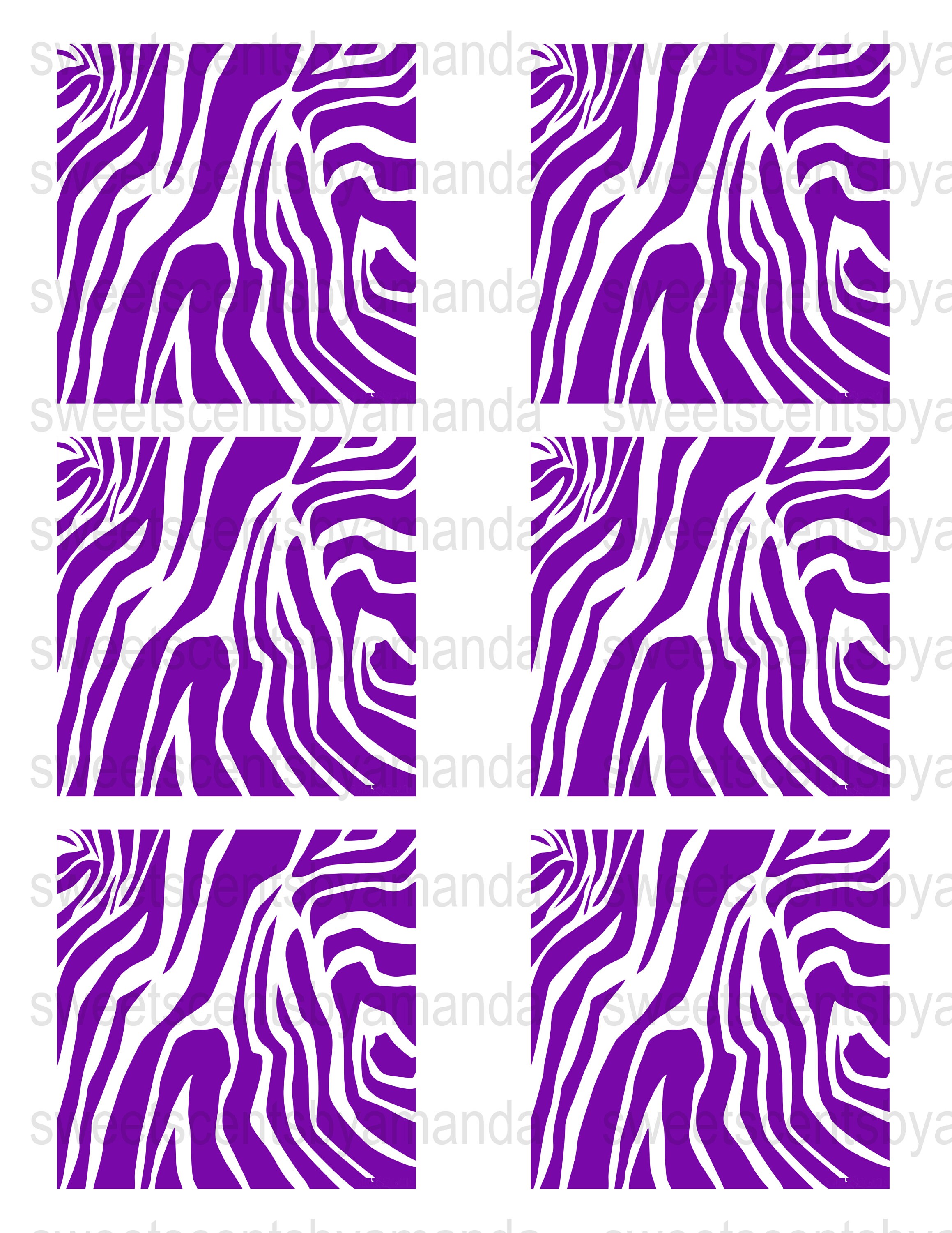 Purple and White Tiger Stripes Zebra Digital Paper Digital Download ...