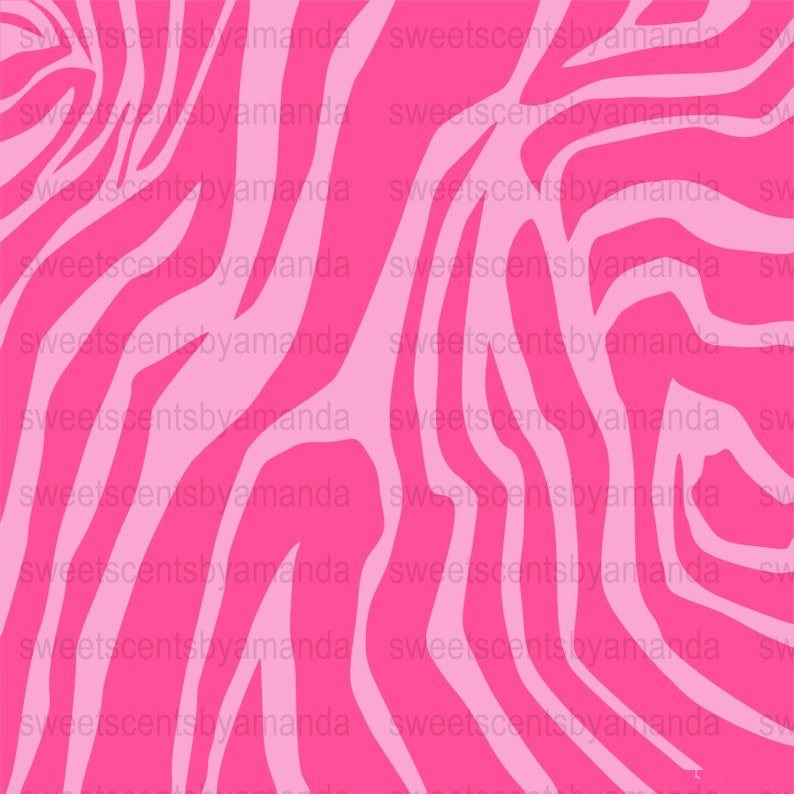 Pink Tiger Stripes Zebra Digital Paper Seamless Digital Download Paper ...