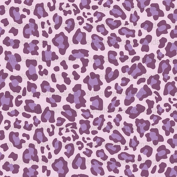 Purple Cheetah Print Background Modern Purple Leopard Pattern For
