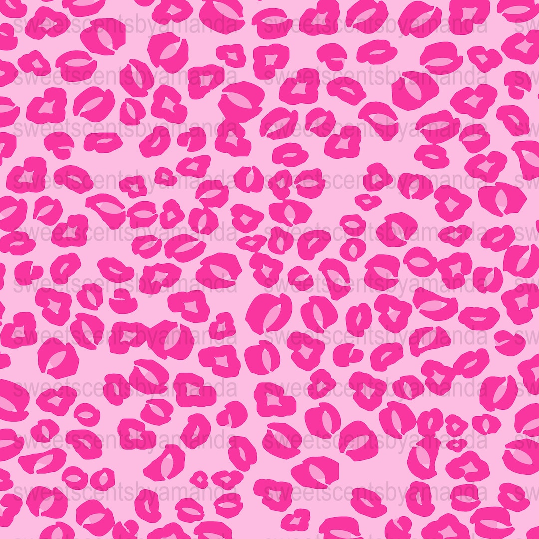 Pink Leopard Print Digital Paper Seamless Digital Download Paper Png ...