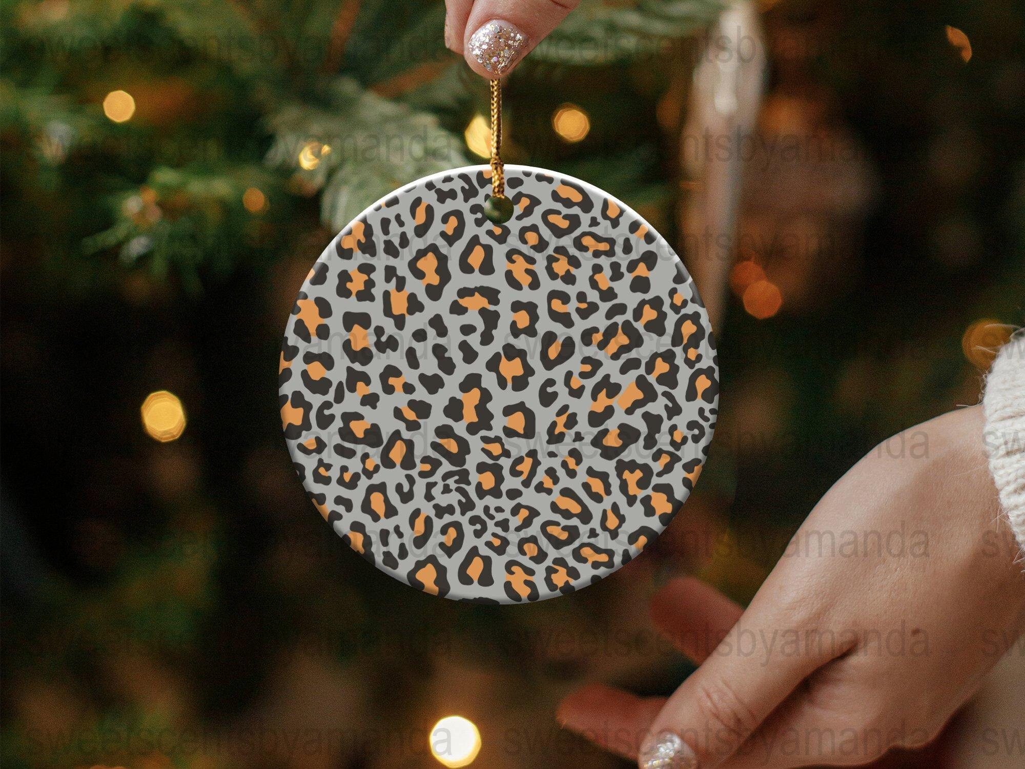 Gray and Orange Cheetah Leopard Print Digital Paper Background Digital ...