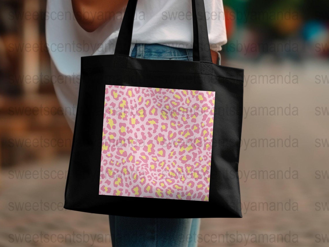 Pink and Yellow Cheetah Leopard Print Digital Paper Digital Download ...